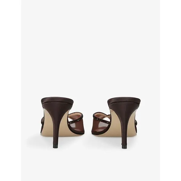 ANDREA WAZEN Katy 75 Mesh Heeled Mules