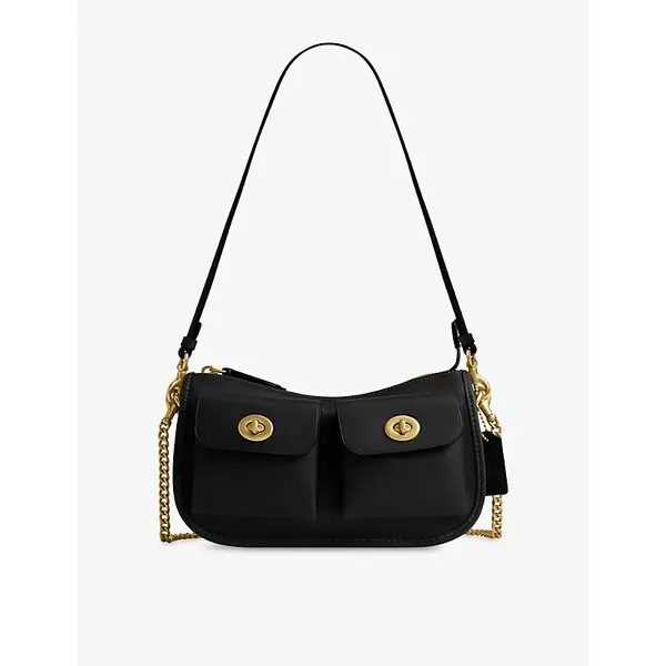 COACH Twin Turnlock Waverly Shoulder Bag