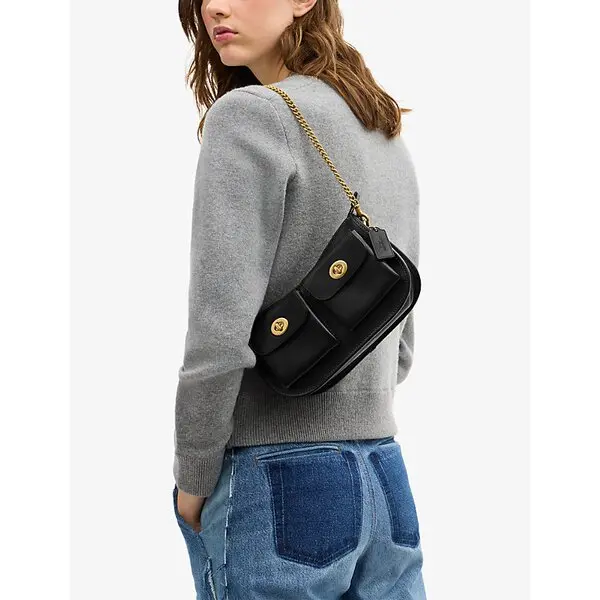 COACH Twin Turnlock Waverly Shoulder Bag