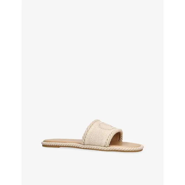 Valentino Garavani Vlogo Torchon Slide Sandals