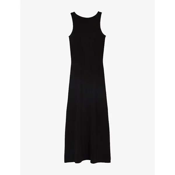 The Kooples Chain Embellished Boat-neck Maxi Dress