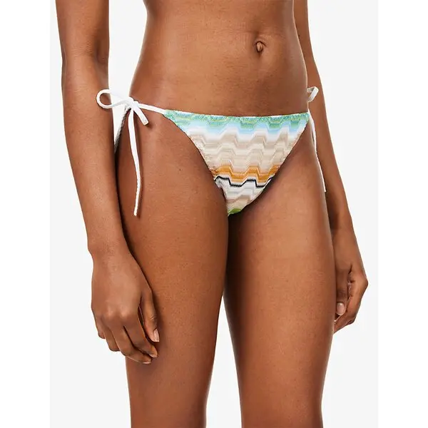 Missoni Zigzag Pattern Triangle Bikini Set - Smsnp-multicolor