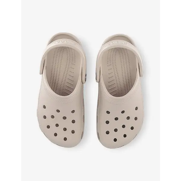 CROCS Classic Rubber Clogs With Perforated Design And Slingback Strap