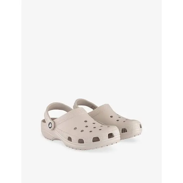 CROCS Classic Rubber Clogs With Perforated Design And Slingback Strap