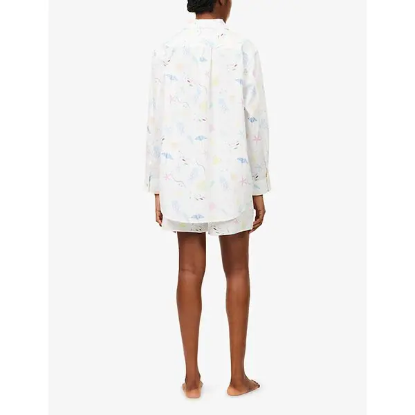 IT'S 9PM X Oceanus Jessie Sealife-print Cotton Pyjama Set