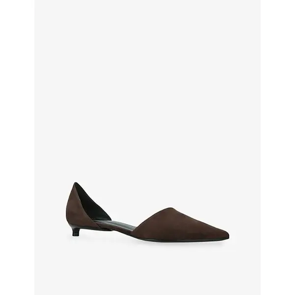 JUDE Pirrie Nubuck Leather Pumps - Dark Brown