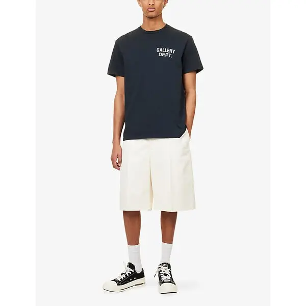 GALLERY DEPT. Logo-print Short-sleeve Cotton T-shirt - Black