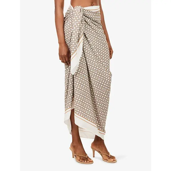 Monday Swimwear Marina Piccola Printed Woven Sarong