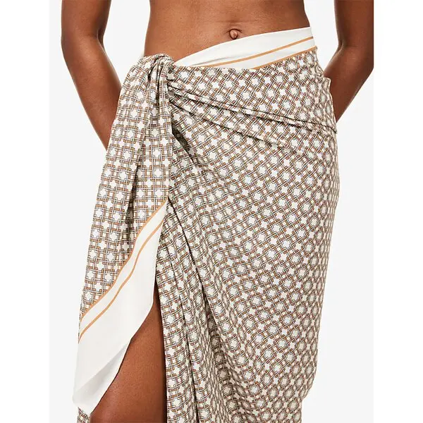 Monday Swimwear Marina Piccola Printed Woven Sarong