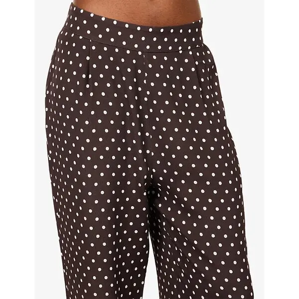 IT'S 9PM Rizzo Polka-dot Smoking Woven Pyjama Set