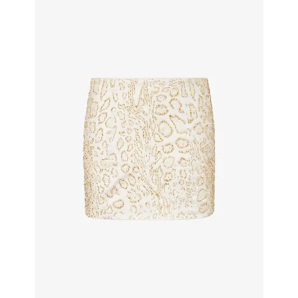 GRACE FAENA Embellished Mini Skirt