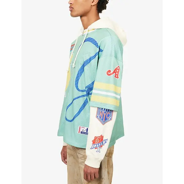 AWAKE NY Graphic Mesh Hoodie
