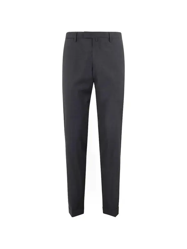 BRIGLIA 1949 Tailored Trousers With Turn-up Cuffs - Grey