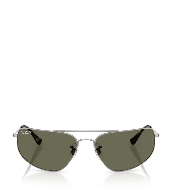 Ray-ban Aviator-inspired Rectangle Sunglasses - Grey