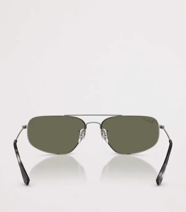 Ray-ban Aviator-inspired Rectangle Sunglasses - Grey