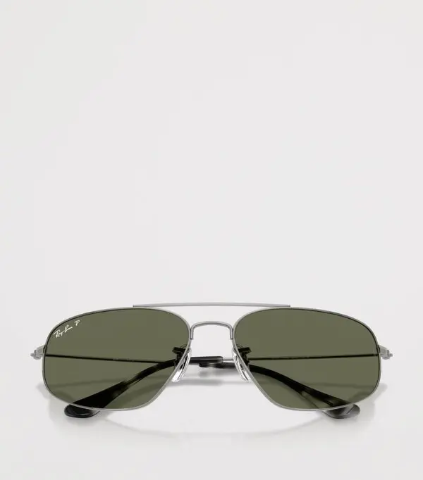Ray-ban Aviator-inspired Rectangle Sunglasses - Grey