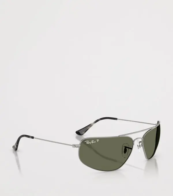Ray-ban Aviator-inspired Rectangle Sunglasses - Grey