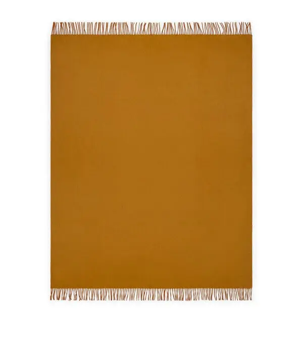BEGG X CO Cashmere Arran Solid Throw - Gold