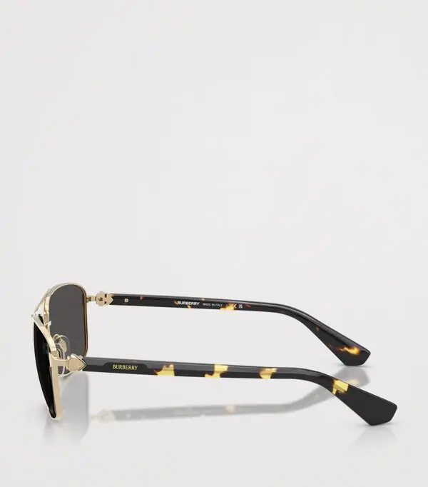 Burberry Metal Pilot Sunglasses - Gold