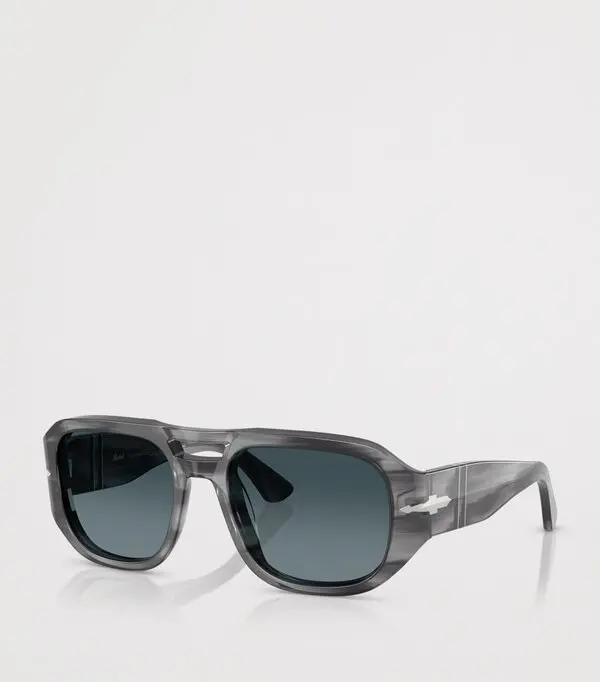 Persol Acetate Pilot Sunglasses - Grey