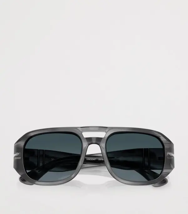 Persol Acetate Pilot Sunglasses - Grey