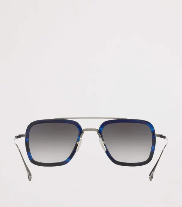 Dita Titanium Aviator Sunglasses - Blue
