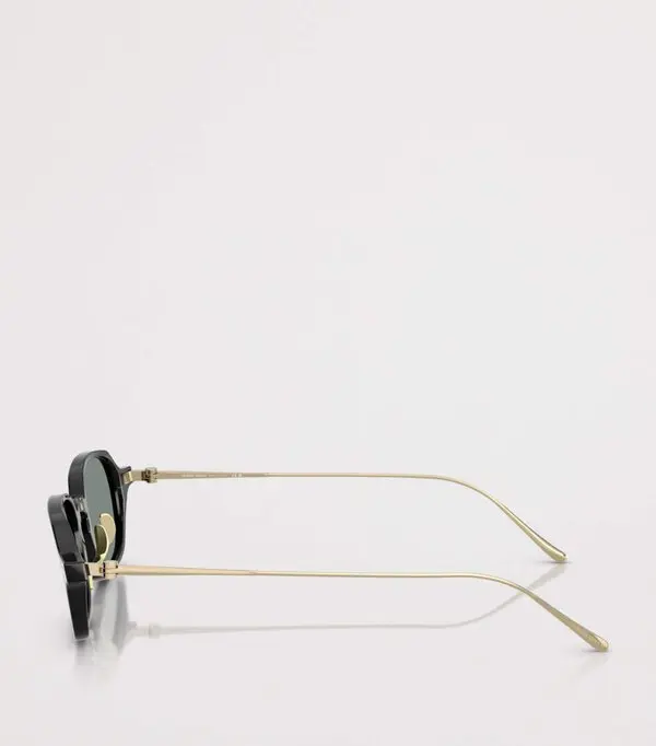 Giorgio Armani Rectangle Sunglasses - Black