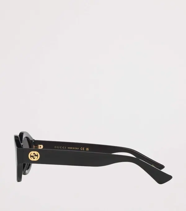 Gucci Injected Oval Sunglasses