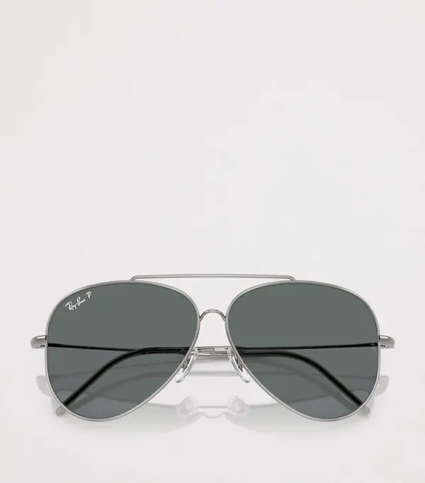Ray-ban Metal Aviator Sunglasses - Grey