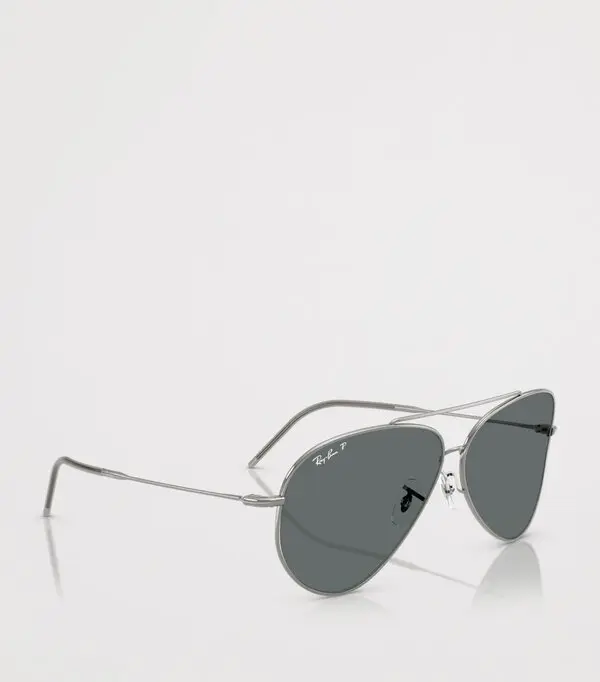 Ray-ban Metal Aviator Sunglasses - Grey