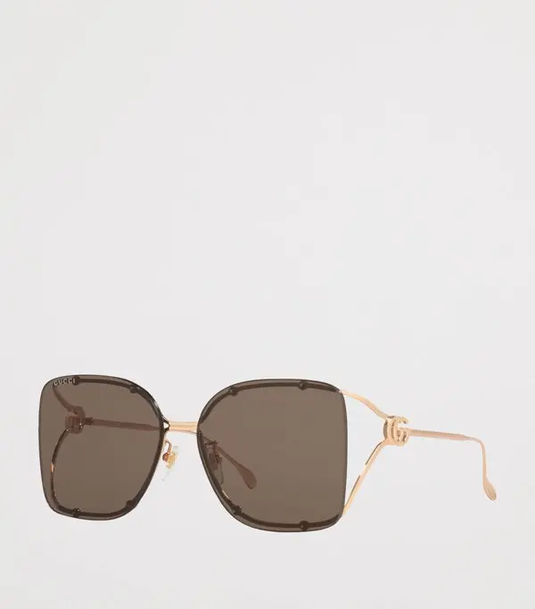 Gucci Metal Butterfly Sunglasses - Gold