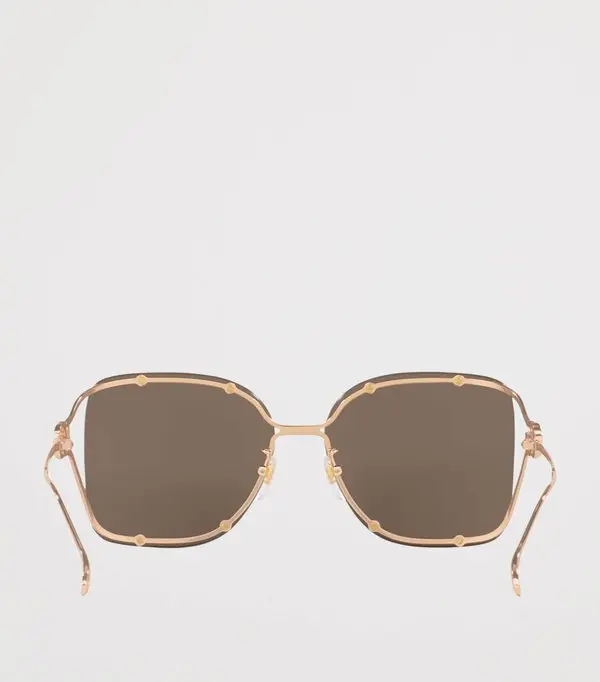Gucci Metal Butterfly Sunglasses - Gold