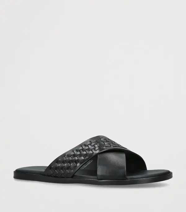 Magnanni Woven Leather Cross Sandals