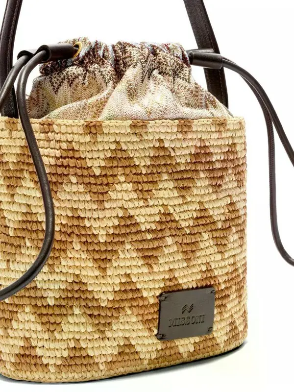 Missoni Zigzag Woven Bucket Bag