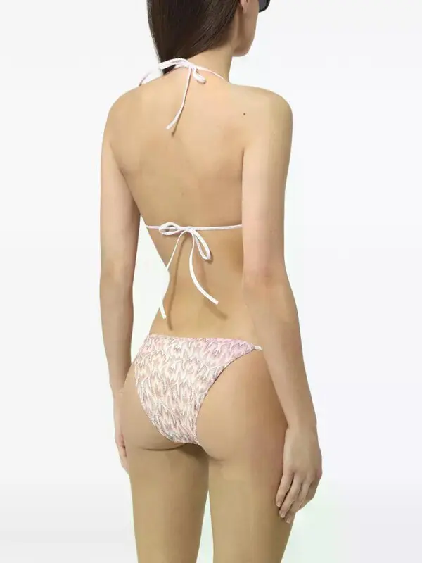 Missoni Zigzag-knit Triangle Bikini