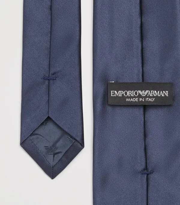 Emporio Armani Silk Neck Tie - Blue