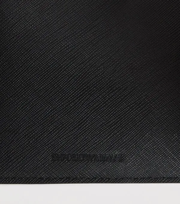 Emporio Armani Saffiano Leather Passport Holder