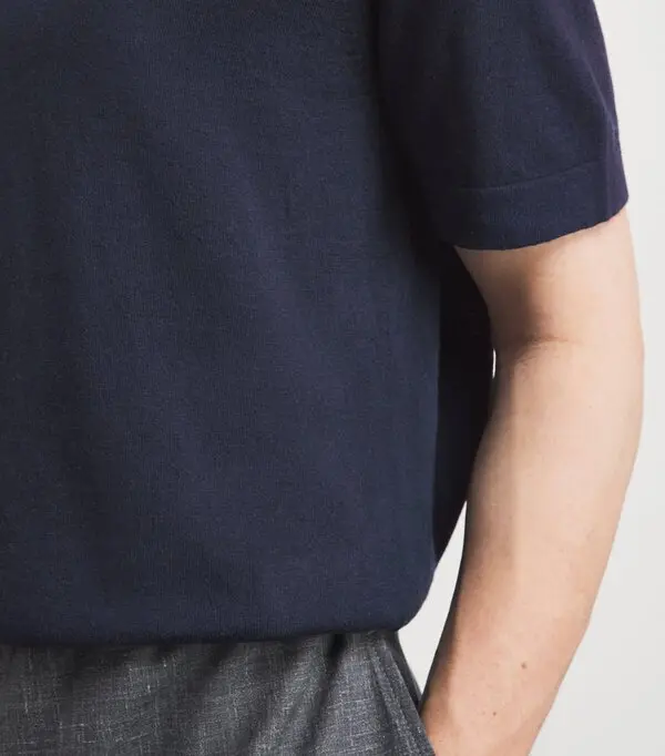 NN.07 Cotton-linen Ryan Polo Shirt - Navy