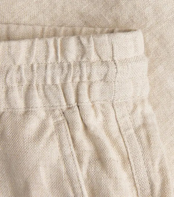 NN.07 Nn07 Gregor Linen Drawstring Shorts - Ivory