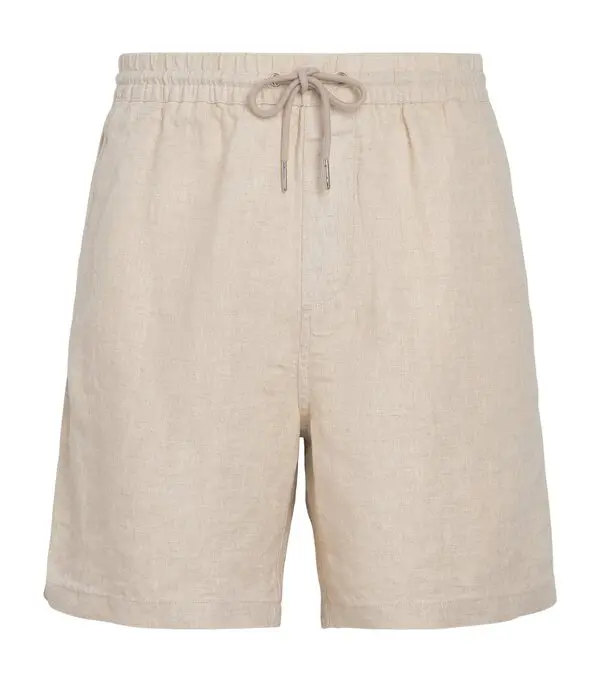 NN.07 Nn07 Gregor Linen Drawstring Shorts