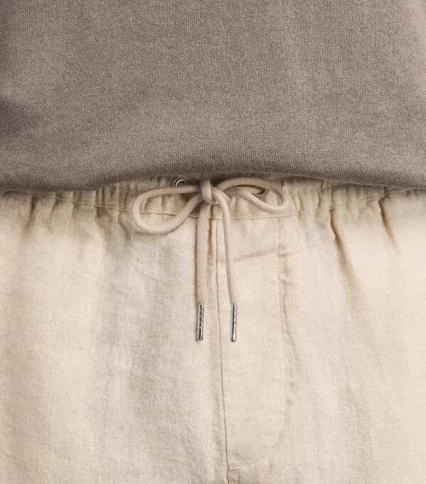 NN.07 Nn07 Gregor Linen Drawstring Shorts