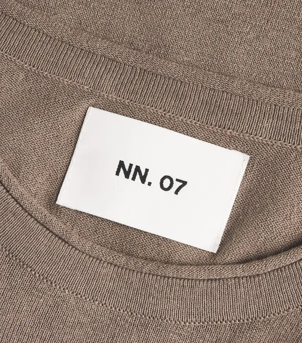 NN.07 Cotton-linen Ryan T-shirt - Brown