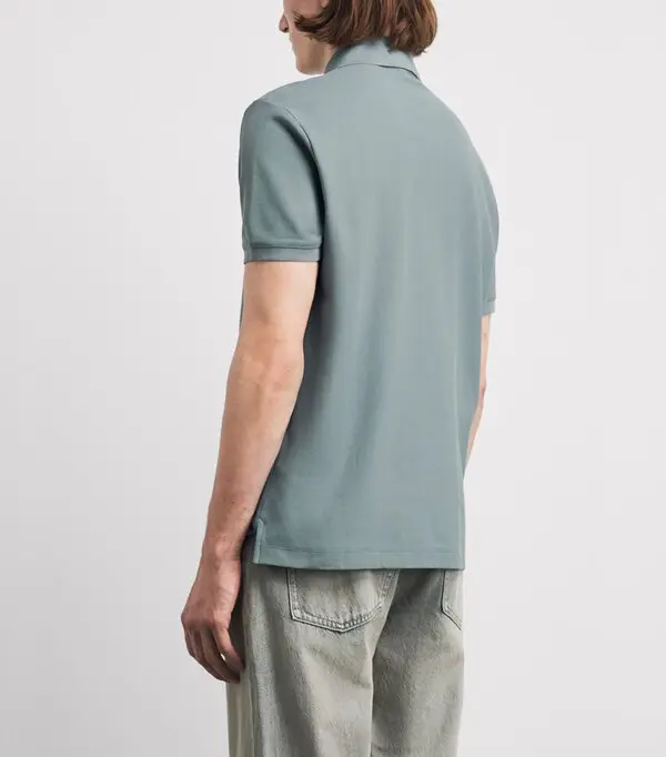 Emporio Armani Cotton Polo Shirt - Blue