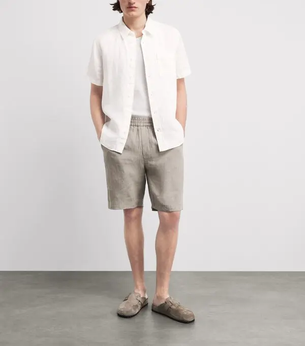 Citizens Of Humanity Linen Short-sleeve Cairo Shirt - White