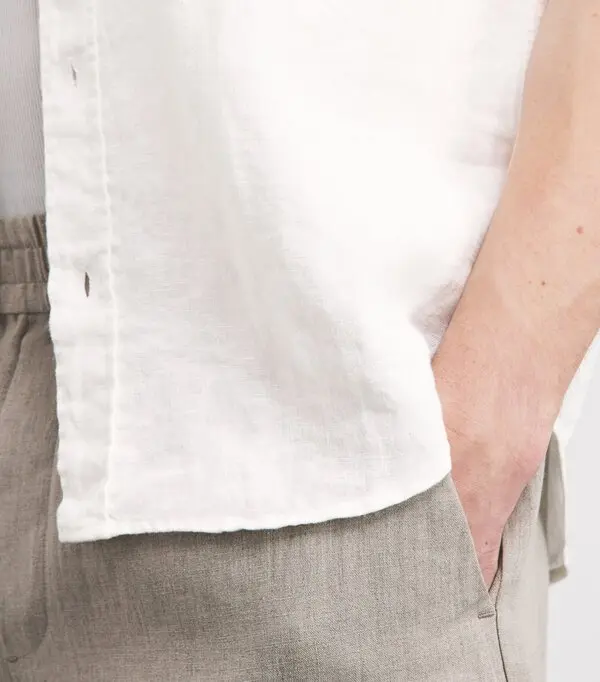 Citizens Of Humanity Linen Short-sleeve Cairo Shirt - White