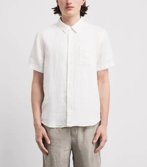 Citizens Of Humanity Linen Short-sleeve Cairo Shirt - White