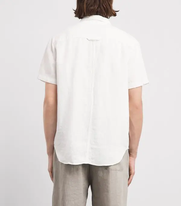 Citizens Of Humanity Linen Short-sleeve Cairo Shirt - White