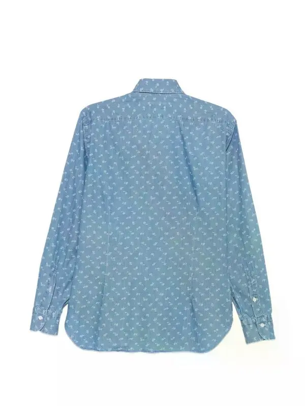 BARBA NAPOLI Floral-print Long-sleeve Shirt