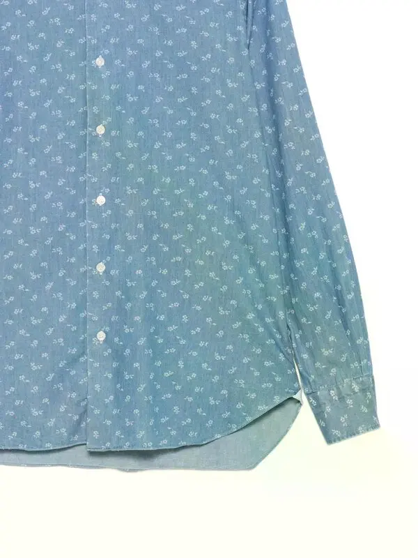 BARBA NAPOLI Floral-print Long-sleeve Shirt