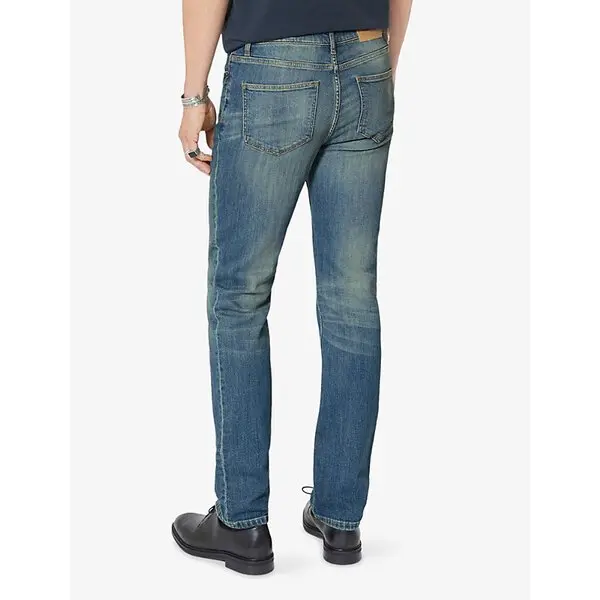 The Kooples Slim-leg Faded-wash Denim Jeans